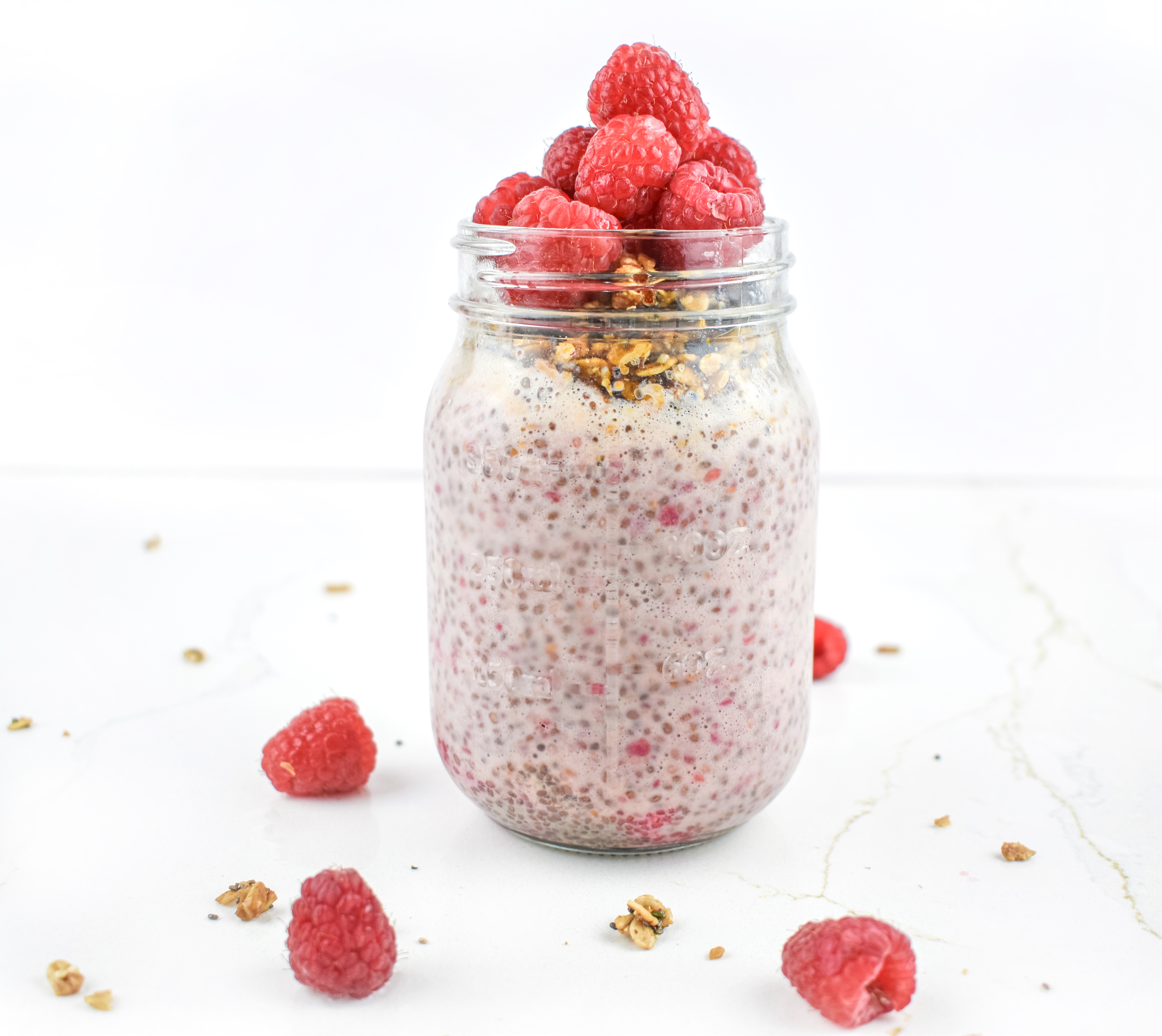 RASPBERRY CHIA PUDDING - Wellness with Sarah Biduke
